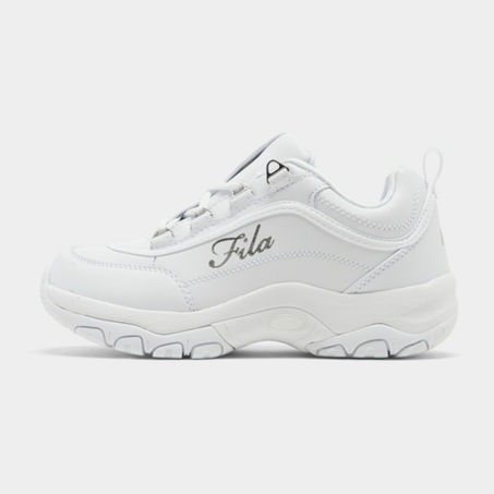 Fila Girls' Big Kids' Strada Girl Casual Shoes In White | ModeSens