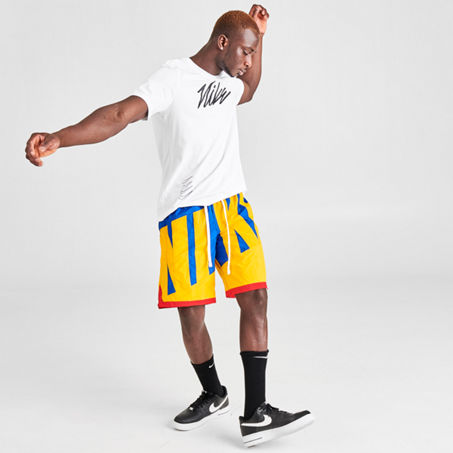 Nike Men's Dri-fit Throwback Basketball Shorts In Yellow | ModeSens