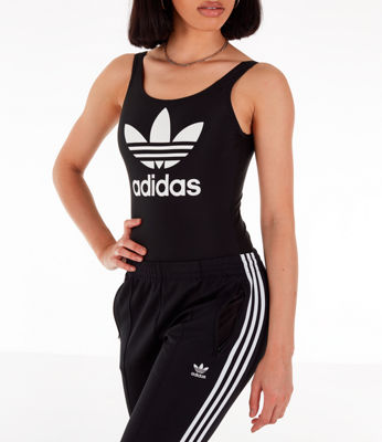 Womens Adidas Originals Trefoil Swimsuit Finish Line